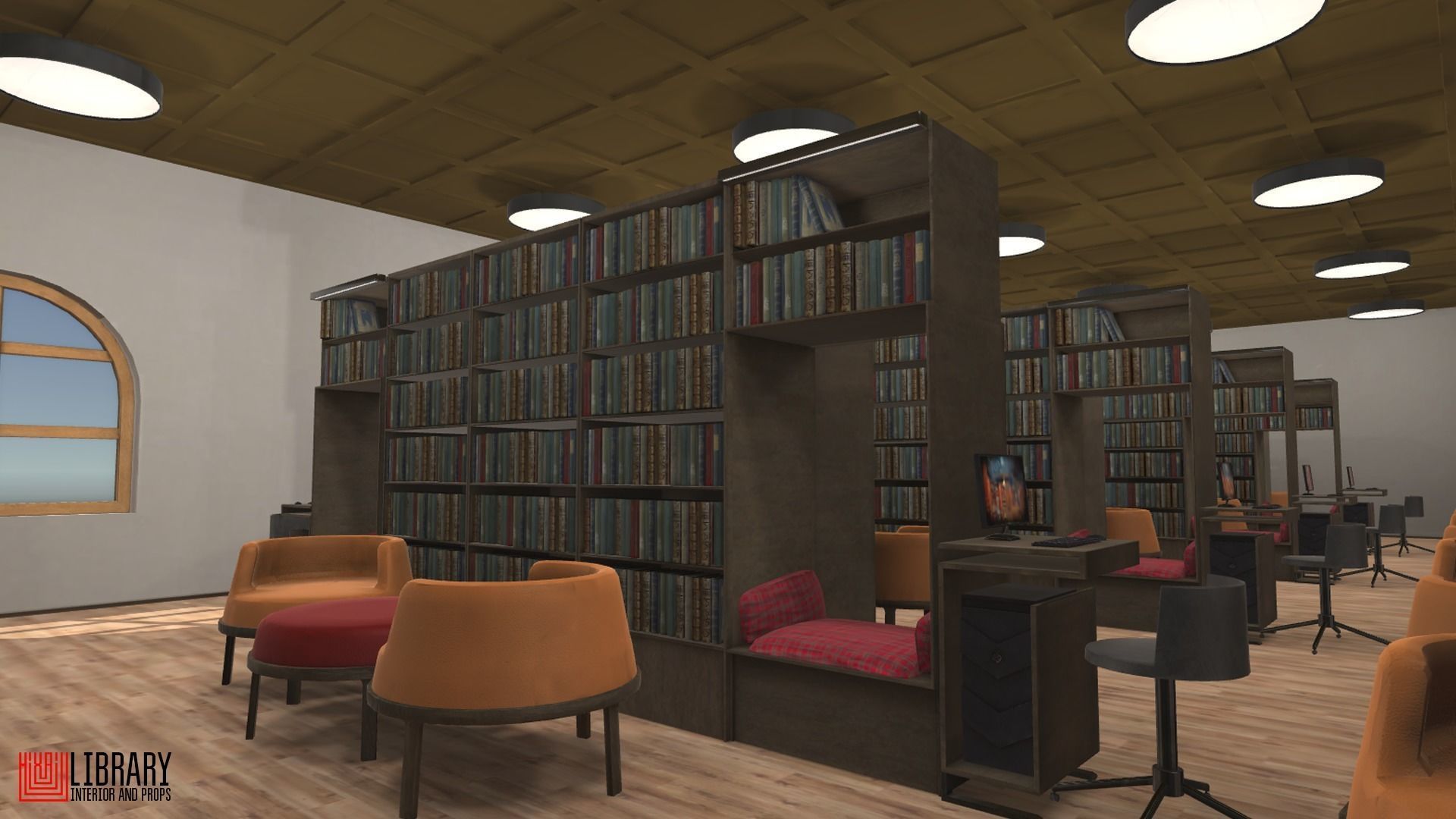 3D model Library - interior and props VR / AR / low-poly | CGTrader
