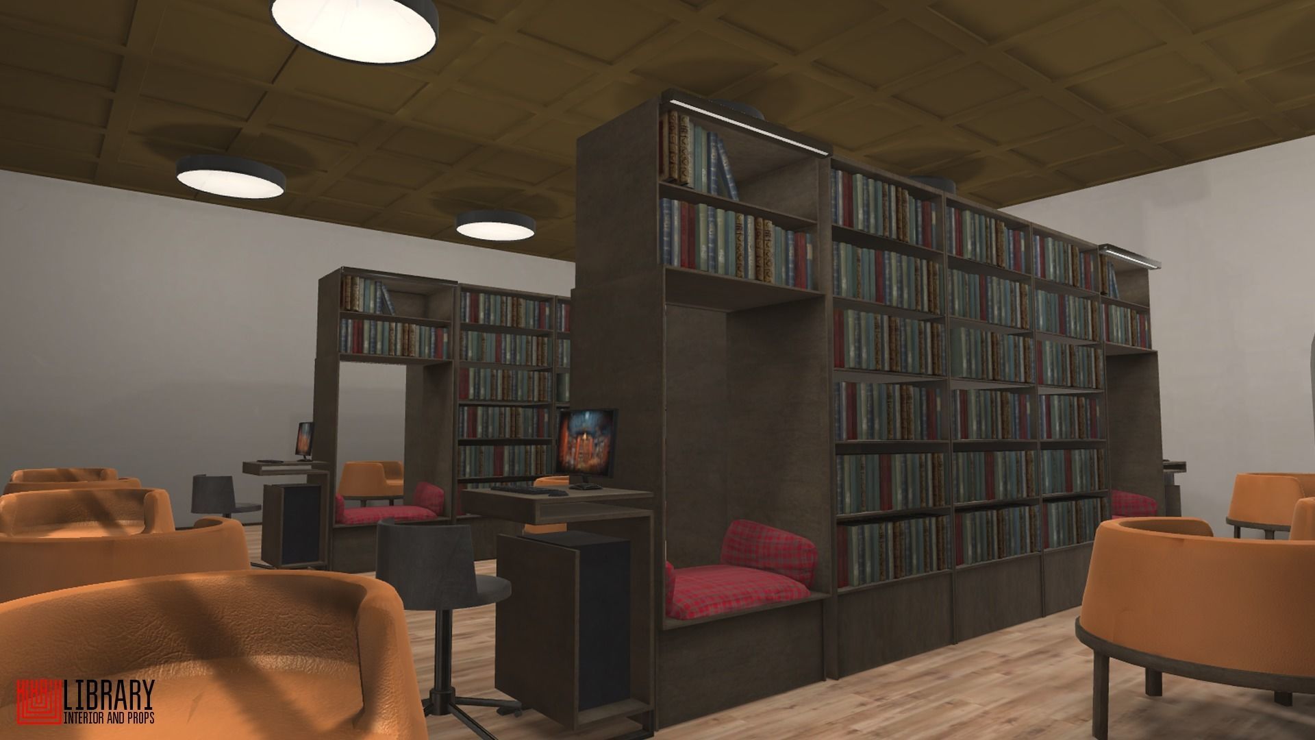3D model Library - interior and props VR / AR / low-poly | CGTrader