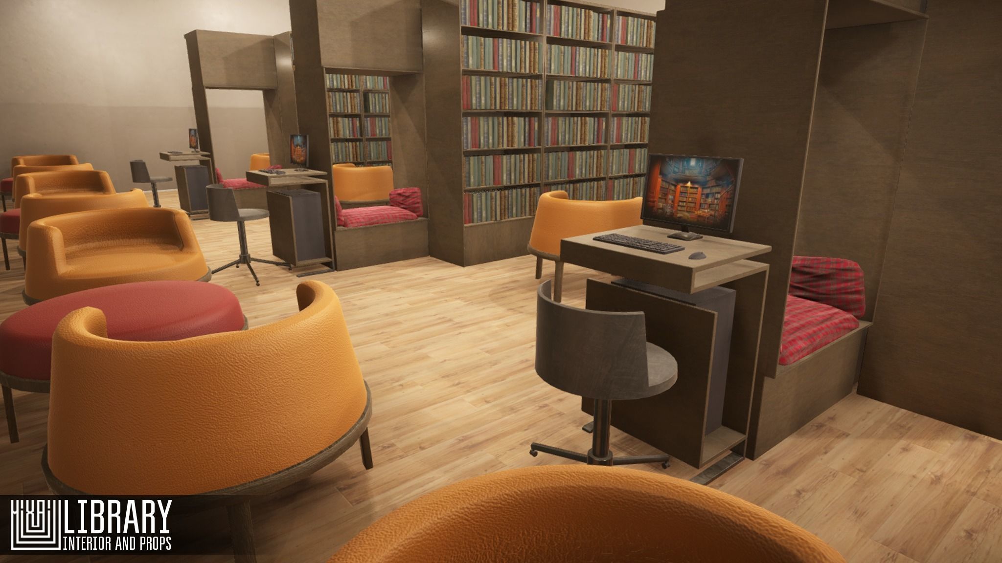 3D model Library - interior and props VR / AR / low-poly | CGTrader