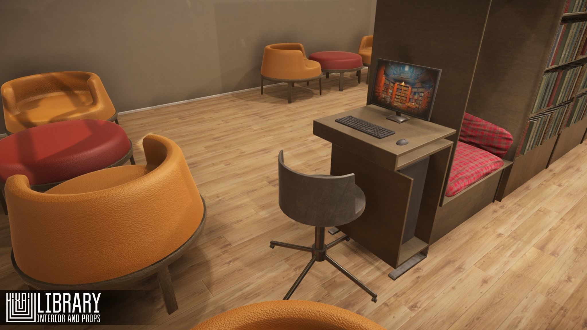 3D model Library - interior and props VR / AR / low-poly | CGTrader