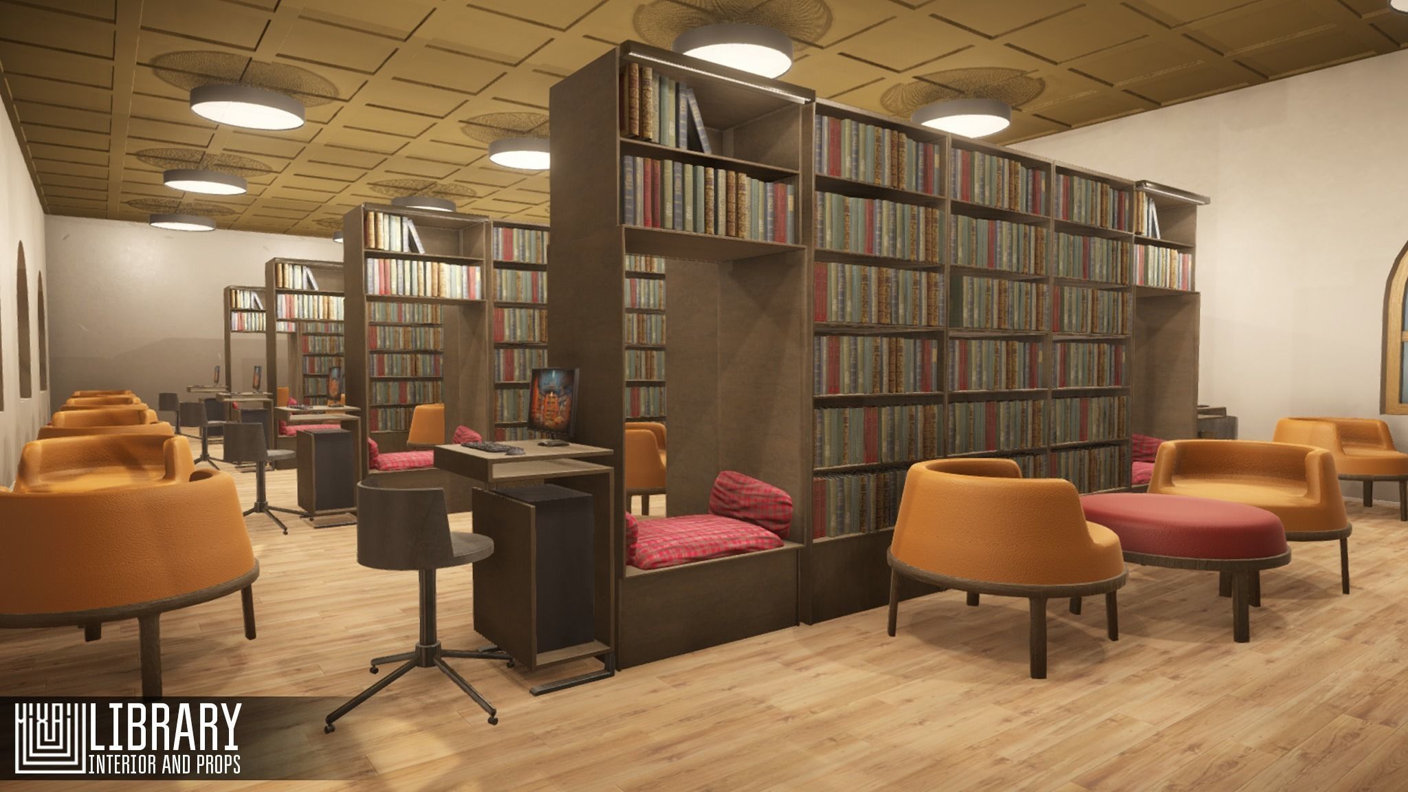 3D model Library - interior and props VR / AR / low-poly | CGTrader