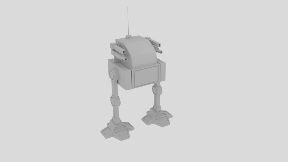 Squaremech at t robot 3D model | CGTrader