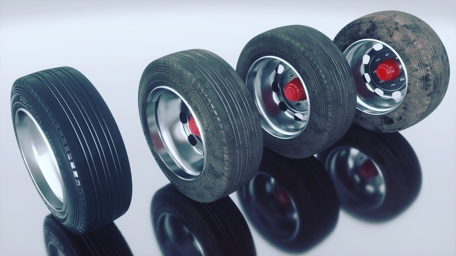 3D model Trailer Container Port Low Poly RIG VR / AR / low-poly rigged ...