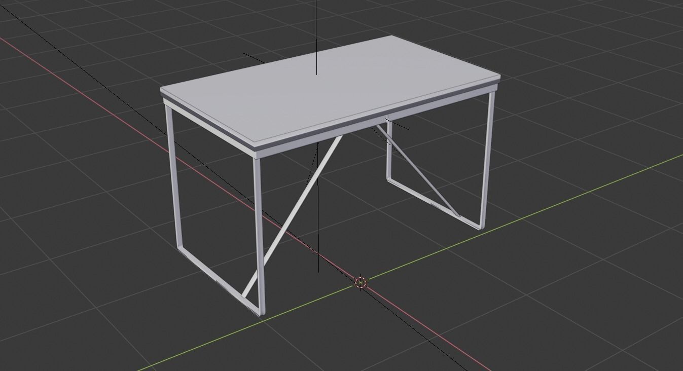 Office Desk free 3D model | CGTrader