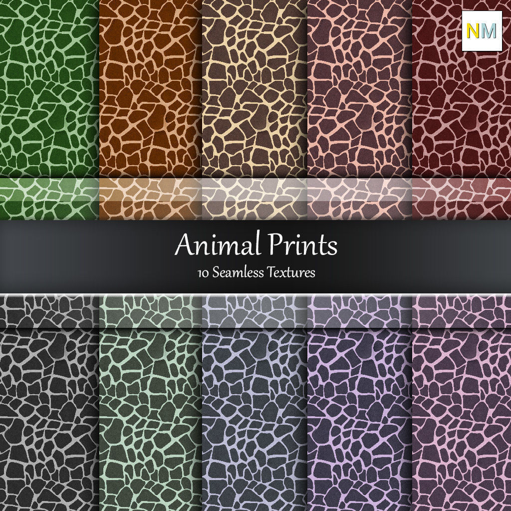 3D Animal Print Fabrics Seamless Textures Set | CGTrader