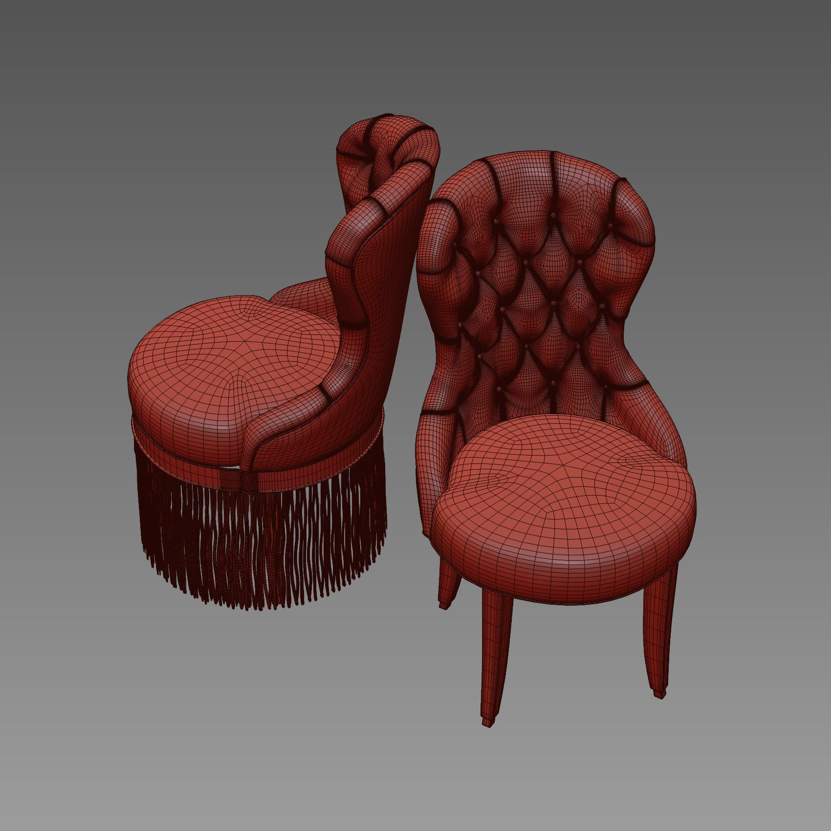 Giorno chairs Rugiano 3D model | CGTrader
