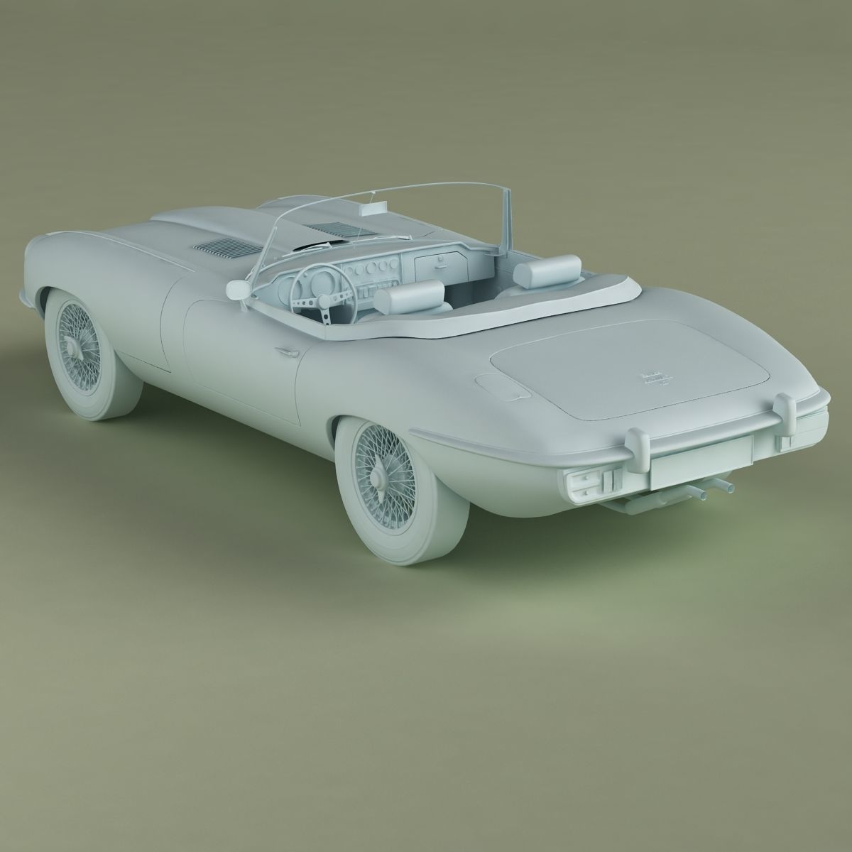 Jaguar E-Type Series 2 Convertible 3D model | CGTrader