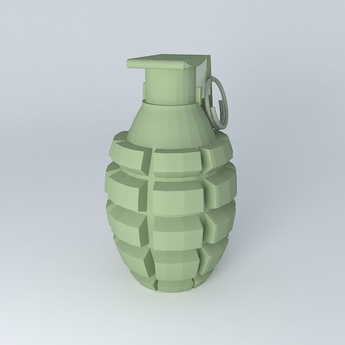 MKII Hand Grenade free 3D model | CGTrader