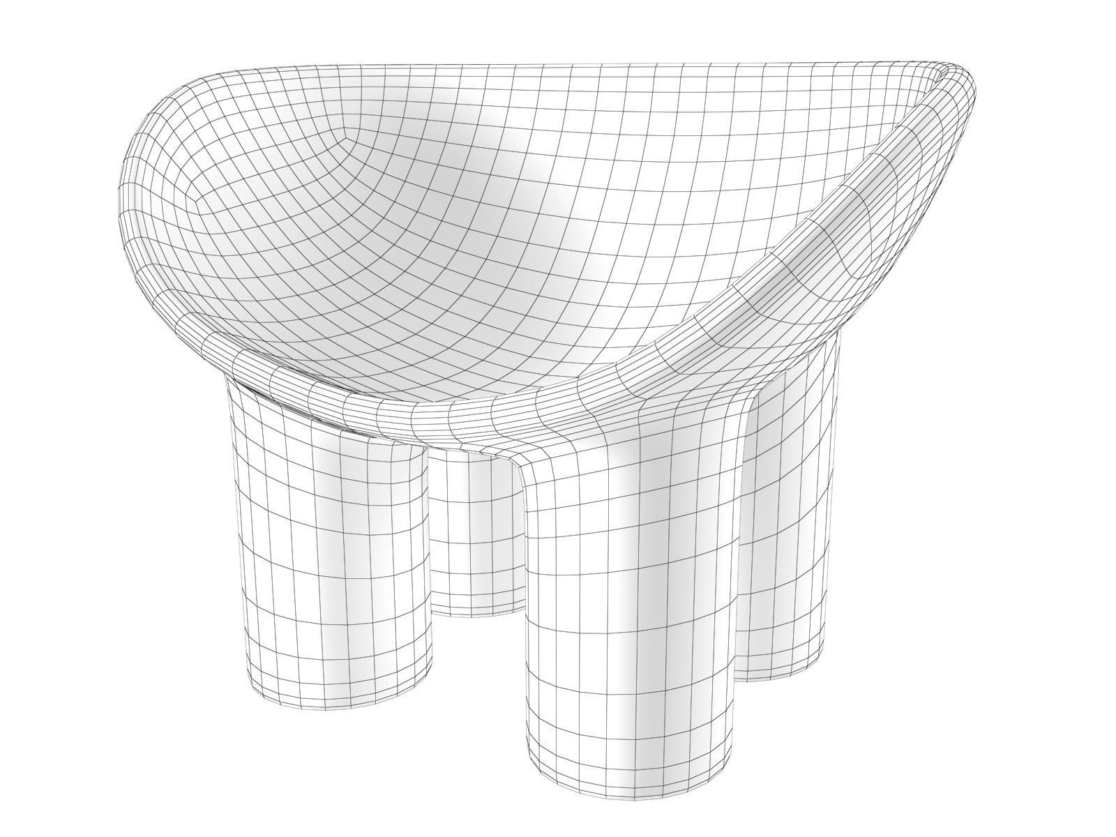 Roly Poly Chair free 3D model | CGTrader