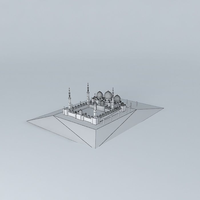Sheikh Zayed Mosque free 3D model | CGTrader