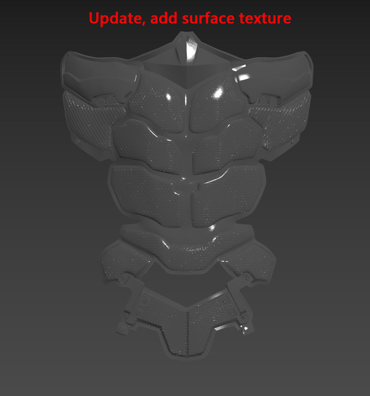 Batman Arkham Knight Abdominal armor 3D model 3D printable | CGTrader