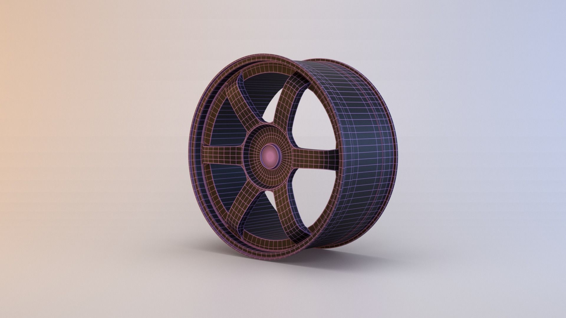 3D model 6 Spoke Rim VR / AR / low-poly | CGTrader