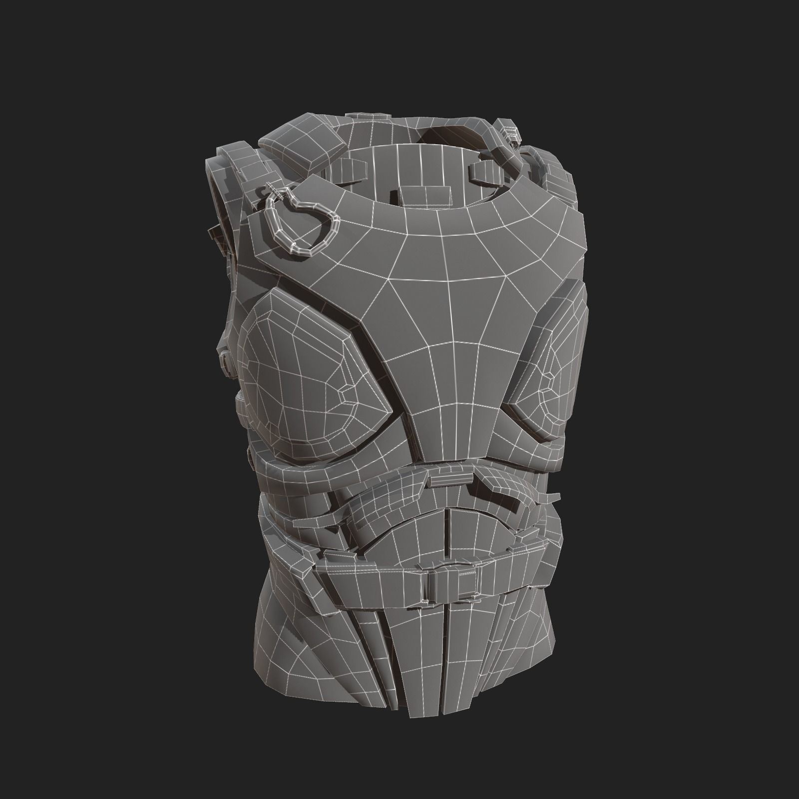3D model Scifi vest VR / AR / low-poly | CGTrader