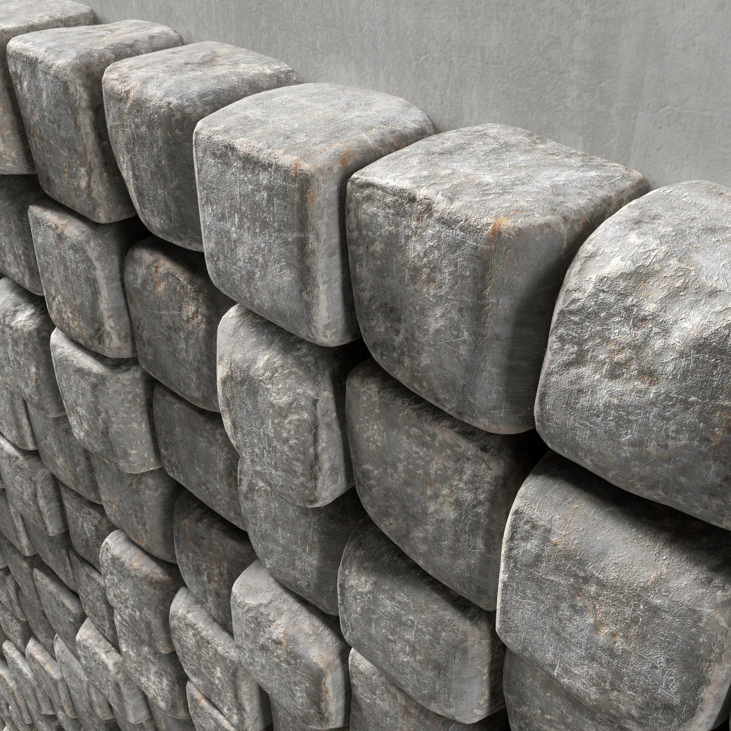 Stone cube panel 3D model | CGTrader