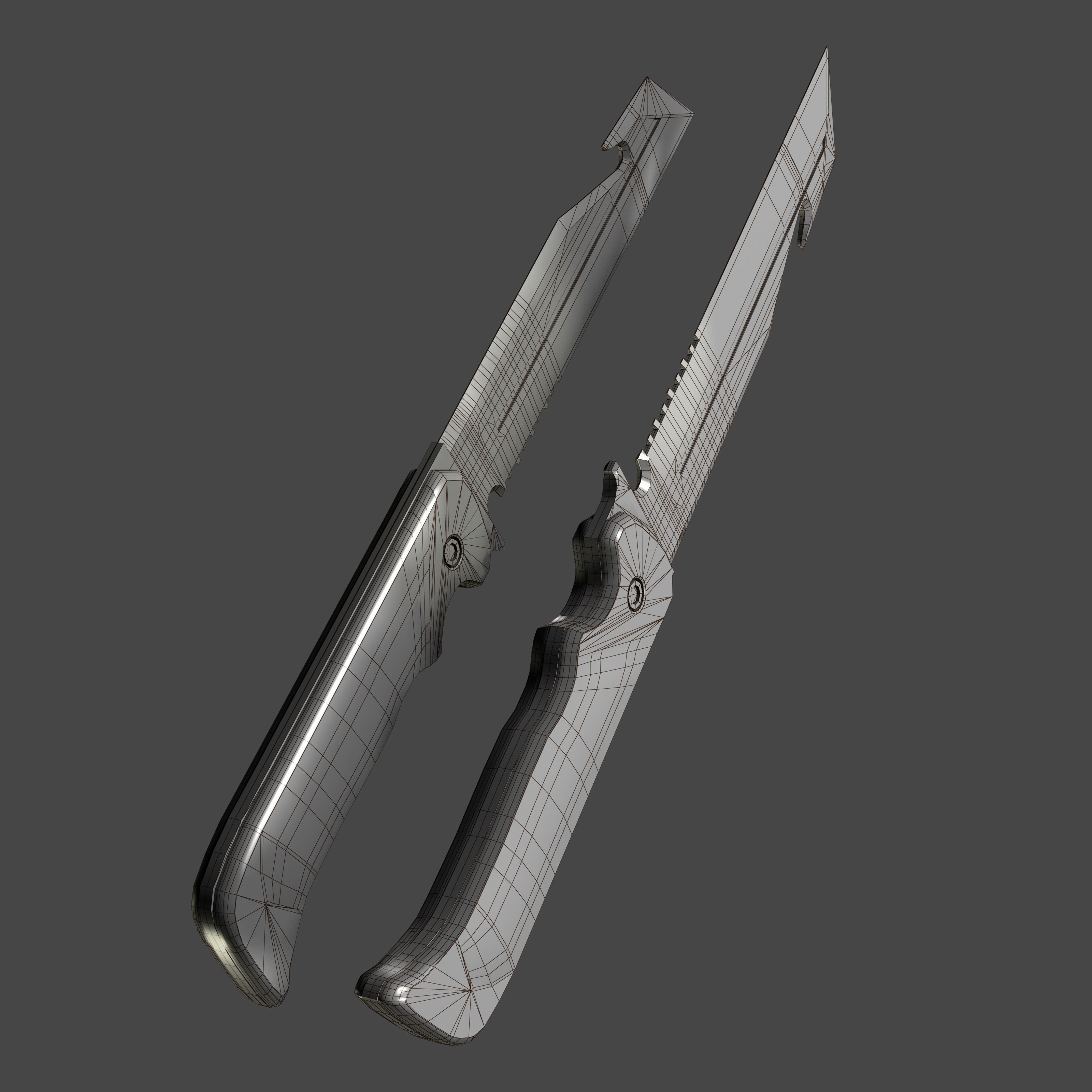 3D model ACB-90 Advanced Combat Blade 90 VR / AR / low-poly | CGTrader