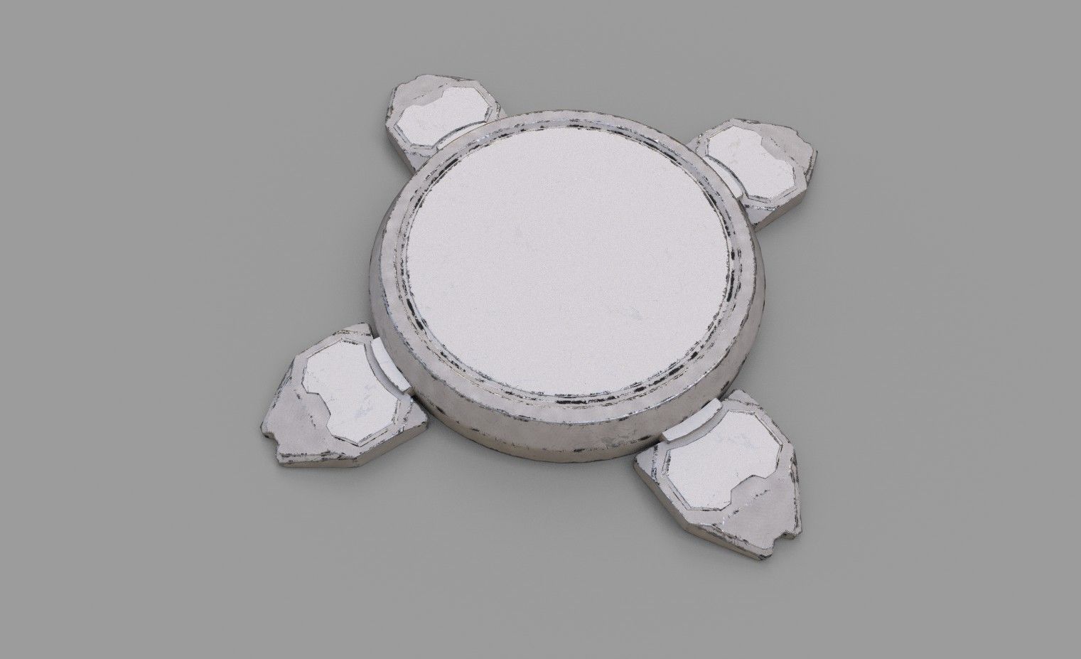 3D model Landmine futuristic - lowpoly - PBR - 7 color variants VR / AR ...