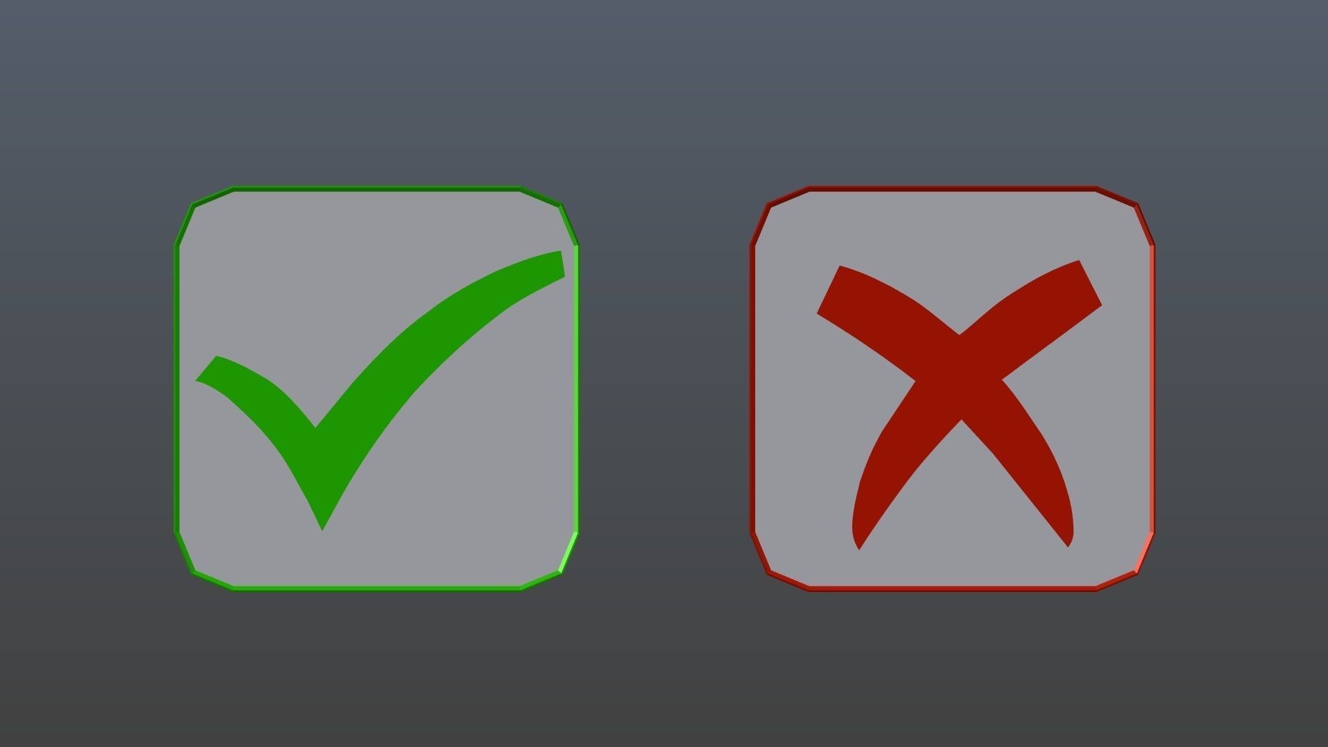 3D model Low poly check mark 9 VR / AR / low-poly | CGTrader