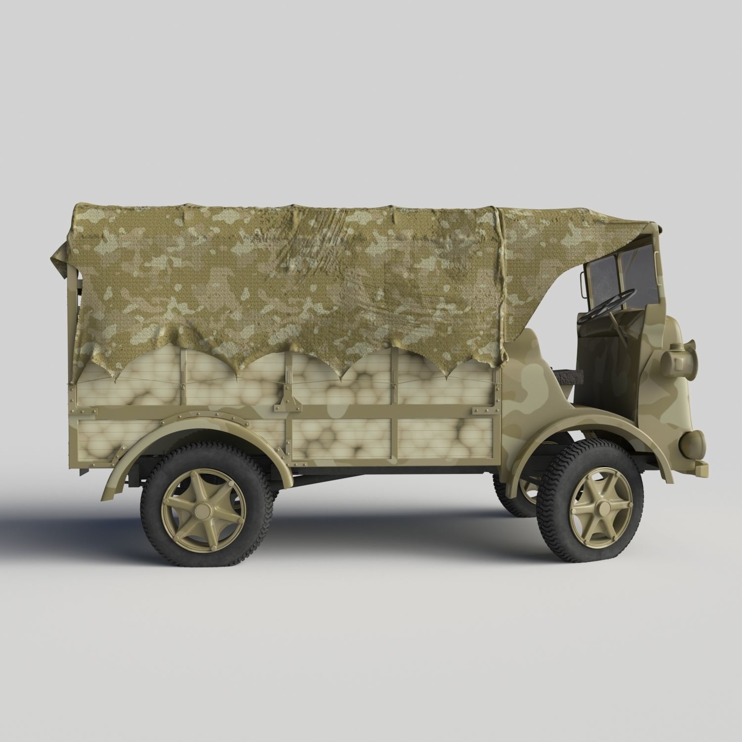 Fiat SPA CL-39 in camouflage design 3D model | CGTrader