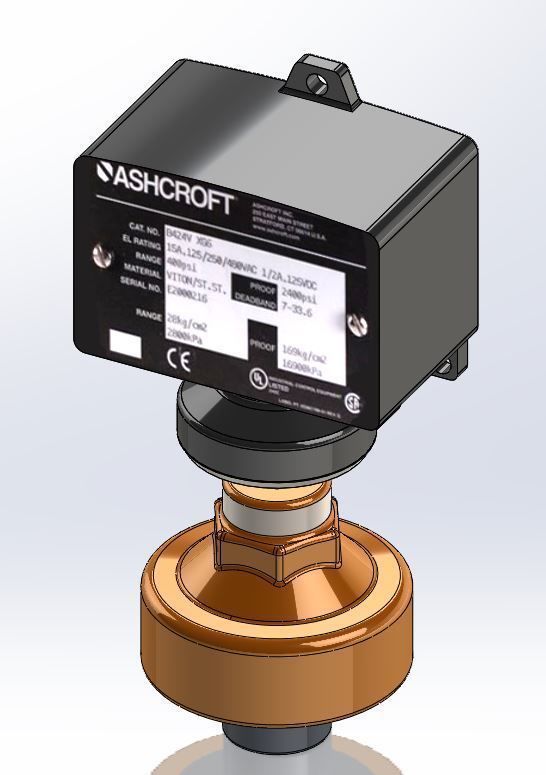 Ashcroft Pressure Switch with isolator 3D model | CGTrader