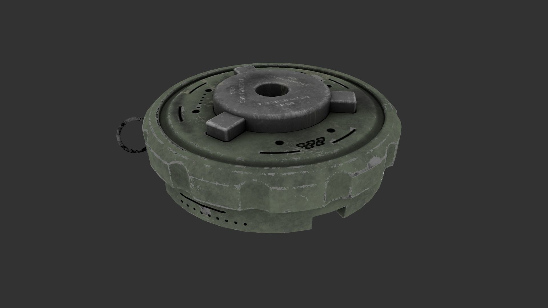 3D model Sci-fi landmine VR / AR / low-poly | CGTrader