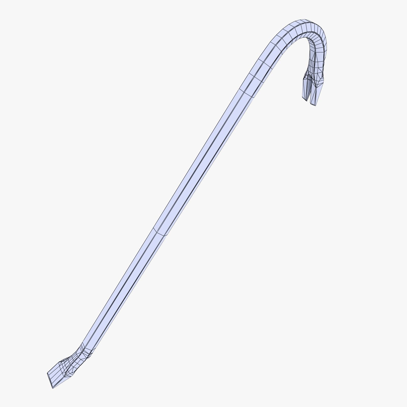3D model Crowbar low poly hook VR / AR / low-poly | CGTrader