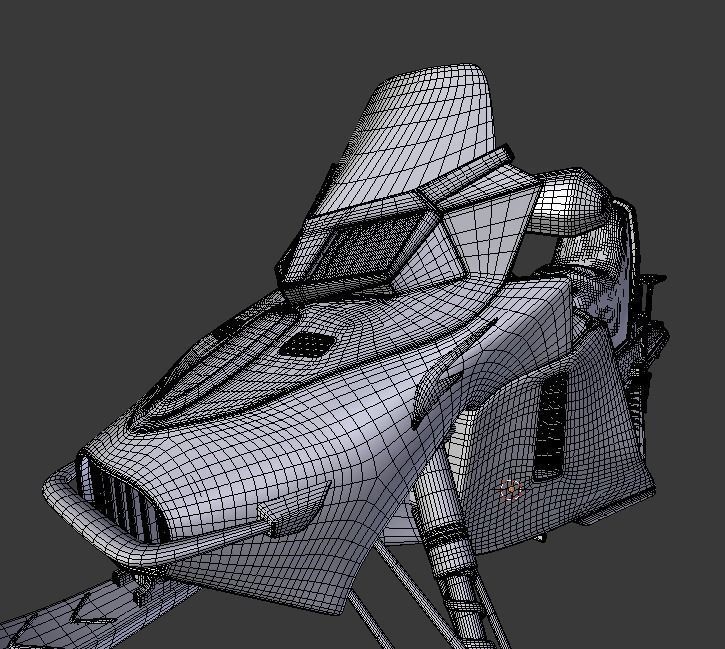 Snowmobile Transformer 3D model free 3D model rigged | CGTrader