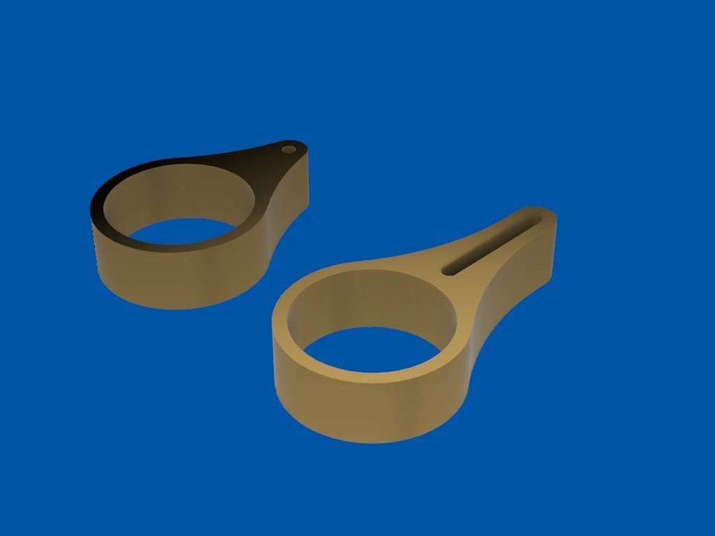 Raptor tail rod guides 3D model 3D printable | CGTrader