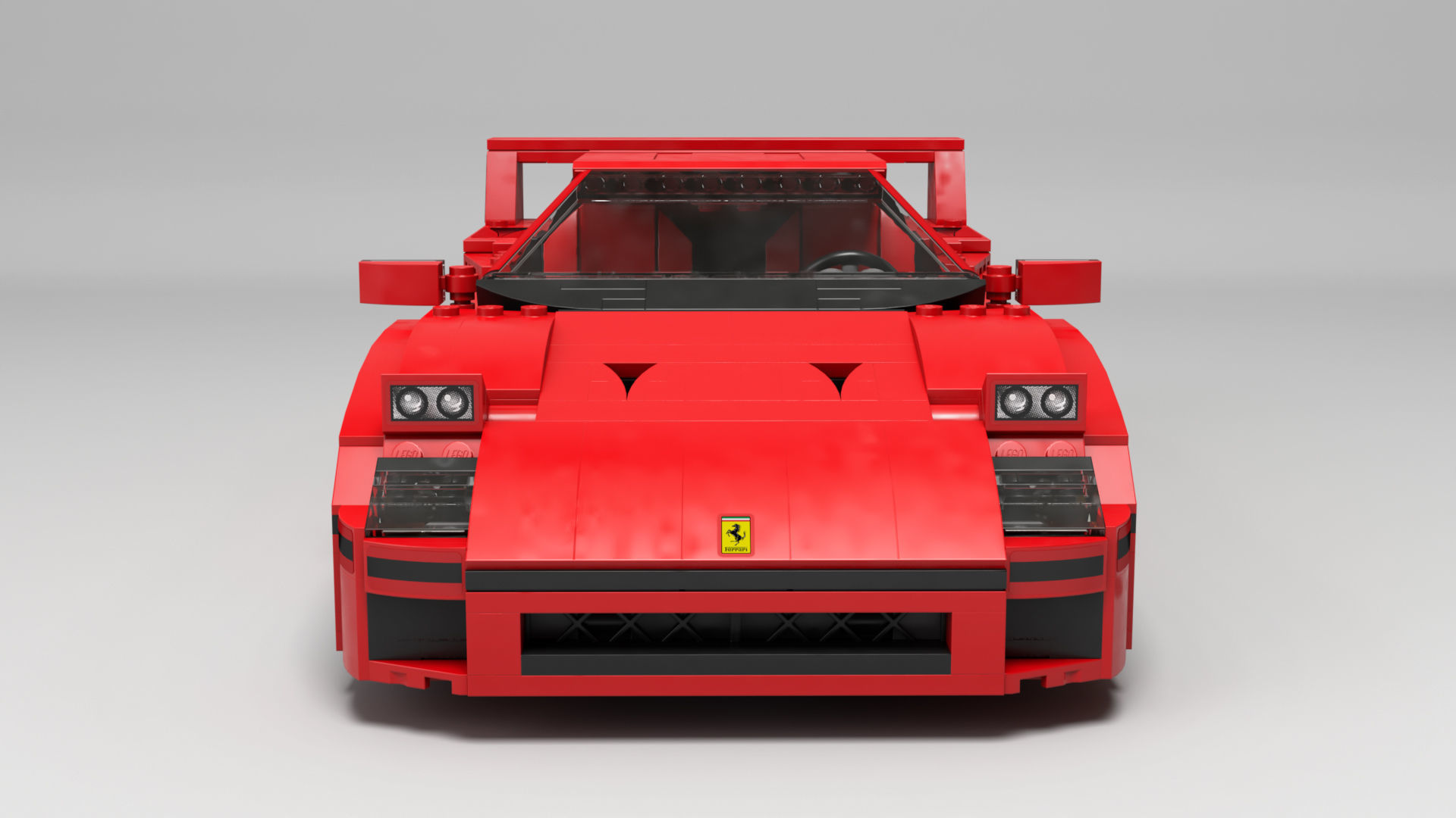 Lego Creator Ferrari F40 3D model rigged | CGTrader