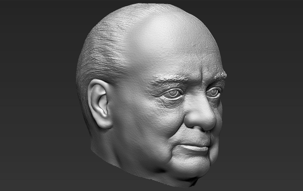 Winston Churchill 3D model | CGTrader