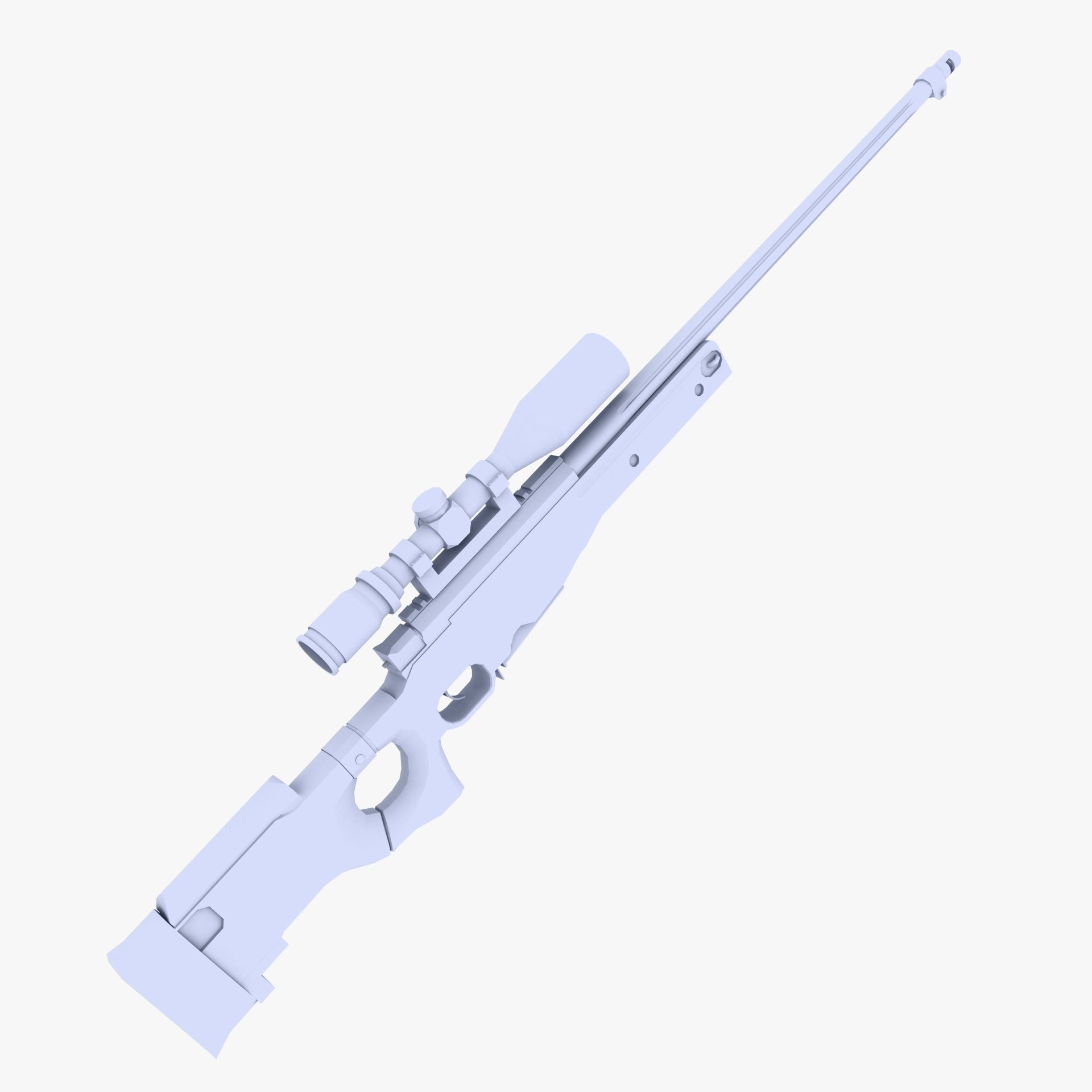 3D model L96AW Sniper Rifle VR / AR / low-poly | CGTrader