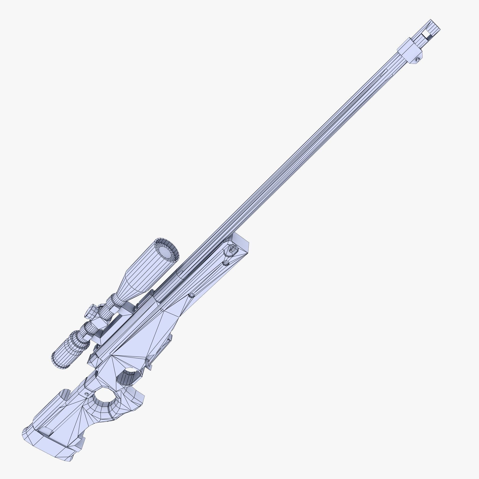3D model L96AW Sniper Rifle VR / AR / low-poly | CGTrader