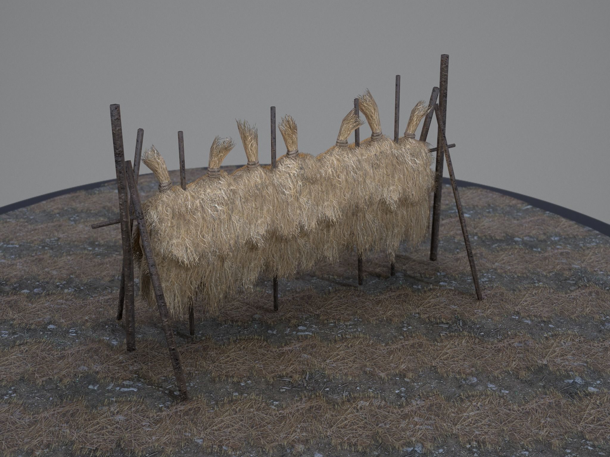 3D model Hay and Haystack Props - PBR and Game Ready VR / AR / low-poly ...