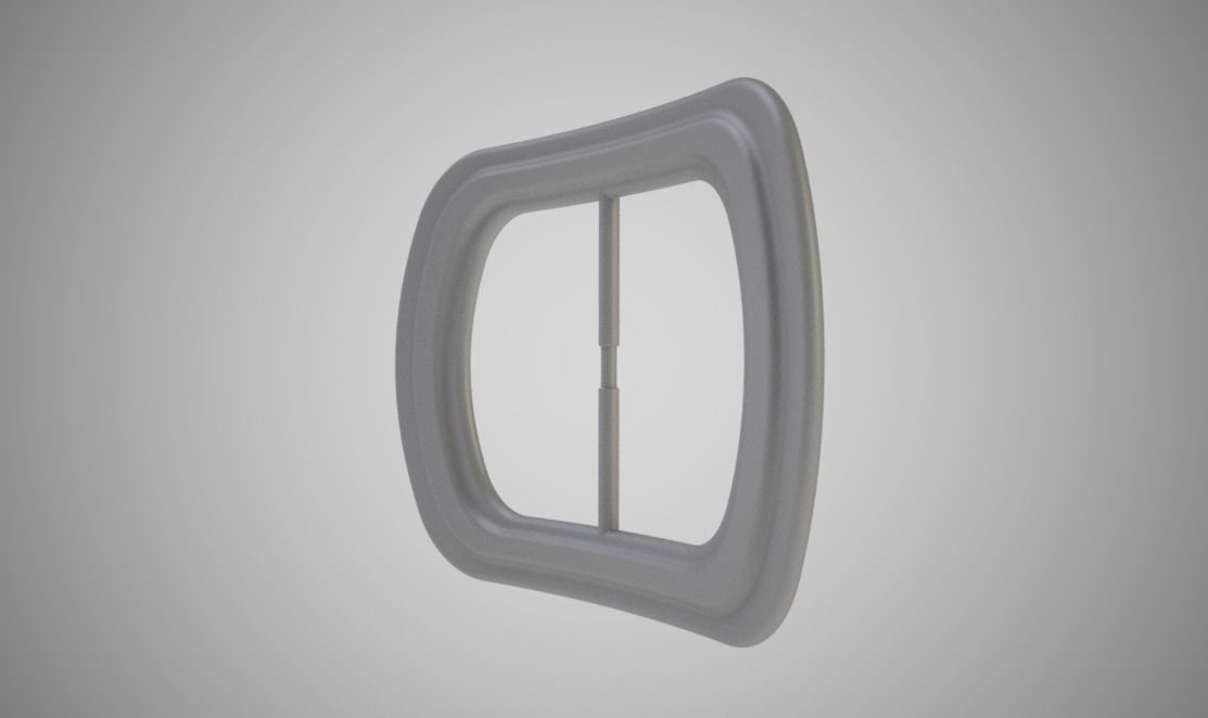 Patterned Buckle 3D model 3D printable | CGTrader