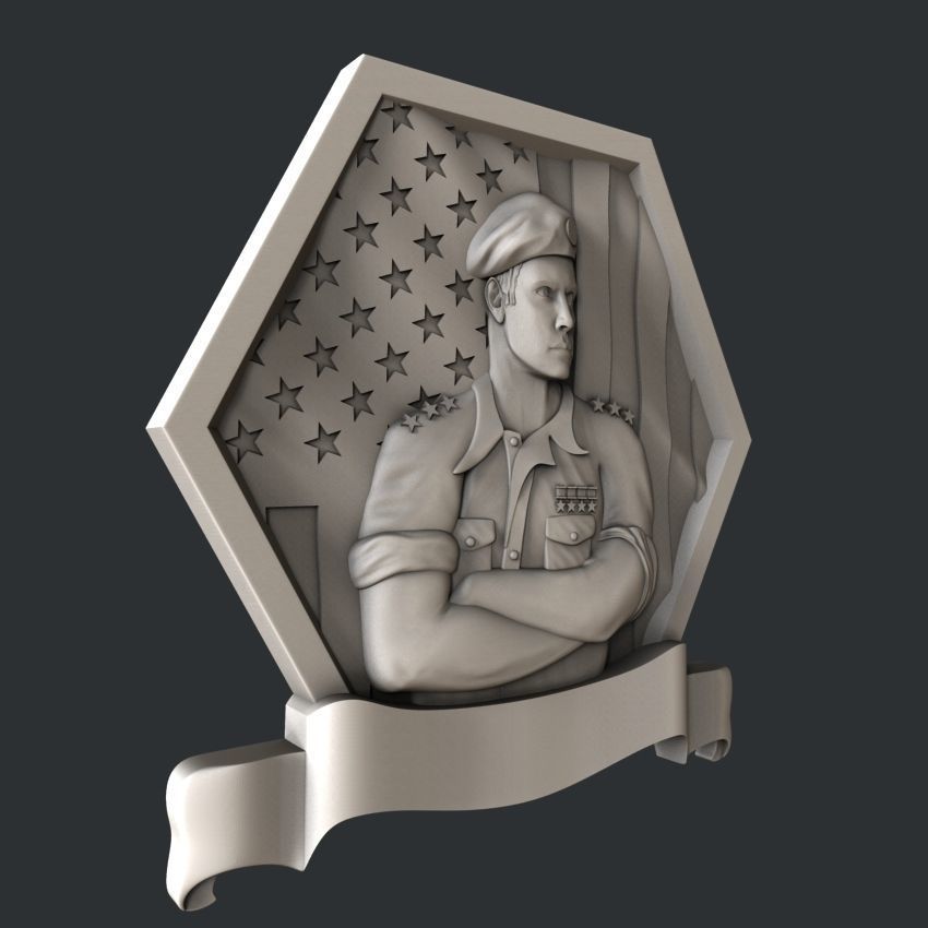 3d STL models for CNC router military 3D model | CGTrader