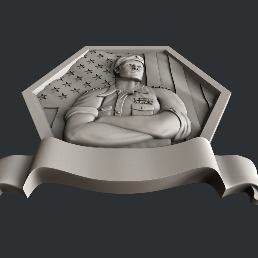 3d STL models for CNC router military 3D model | CGTrader