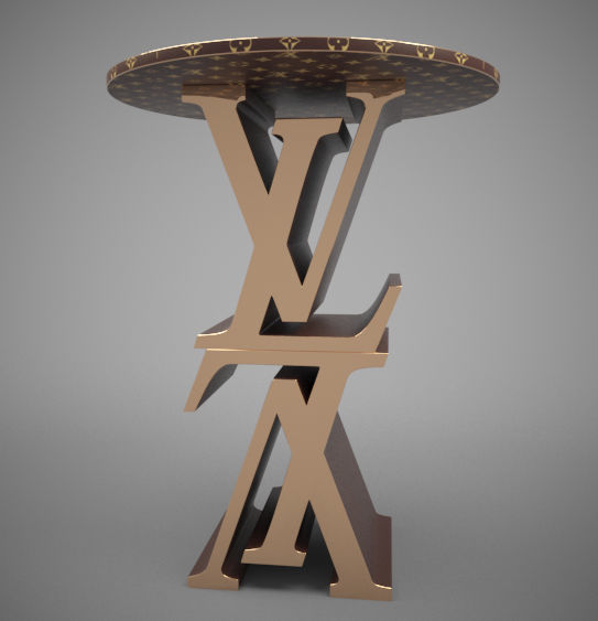 LV TABLE 3D model | CGTrader