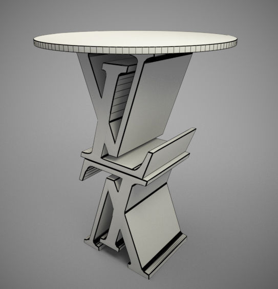 LV TABLE 3D model | CGTrader