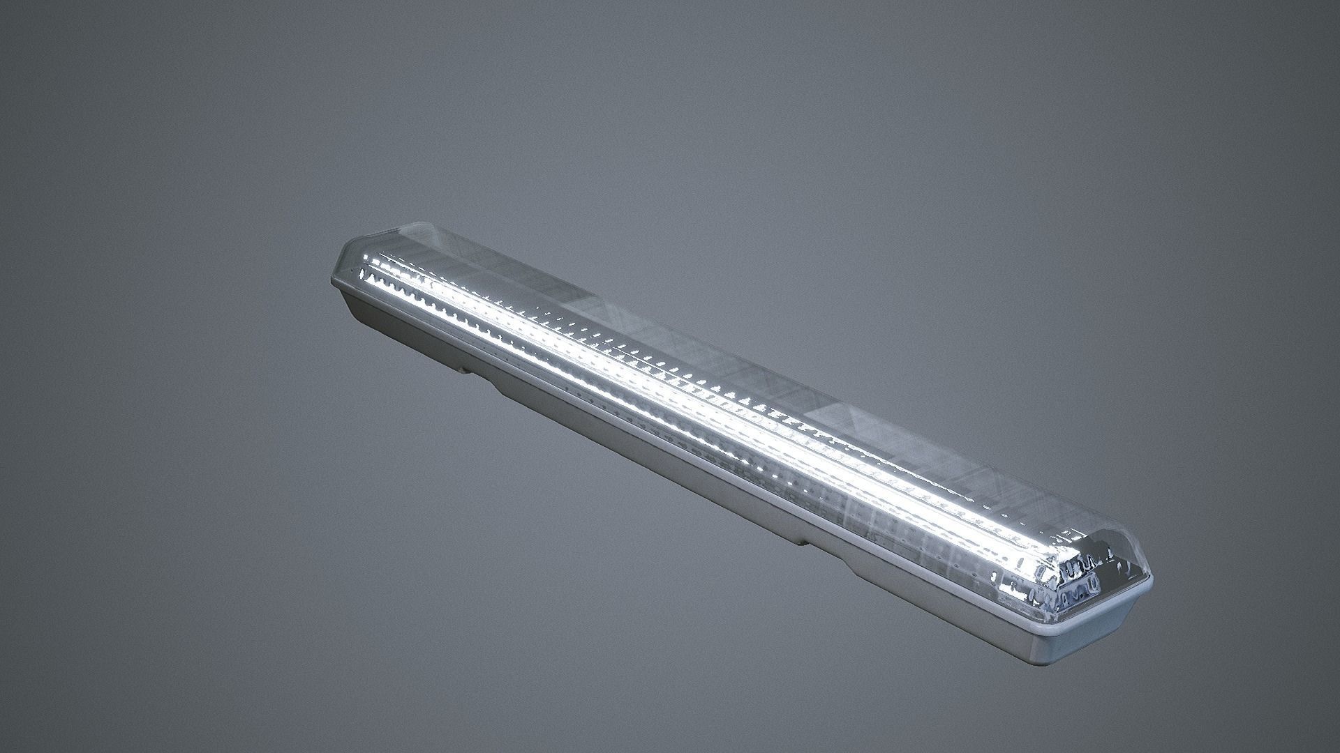 3D model Fluorescent Light Strip VR / AR / low-poly | CGTrader