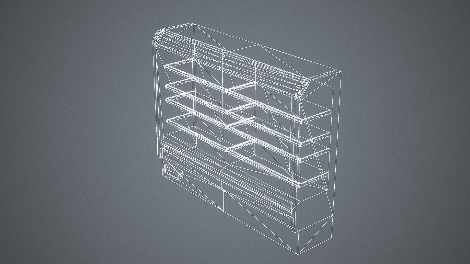3D model Industrial Convenience Store Fridge Refridgerator VR / AR ...