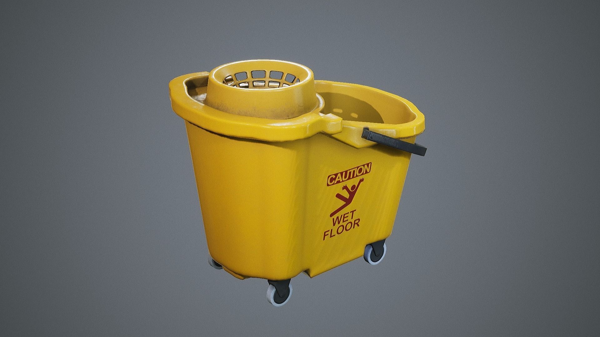 3D model Mop Bucket VR / AR / low-poly | CGTrader