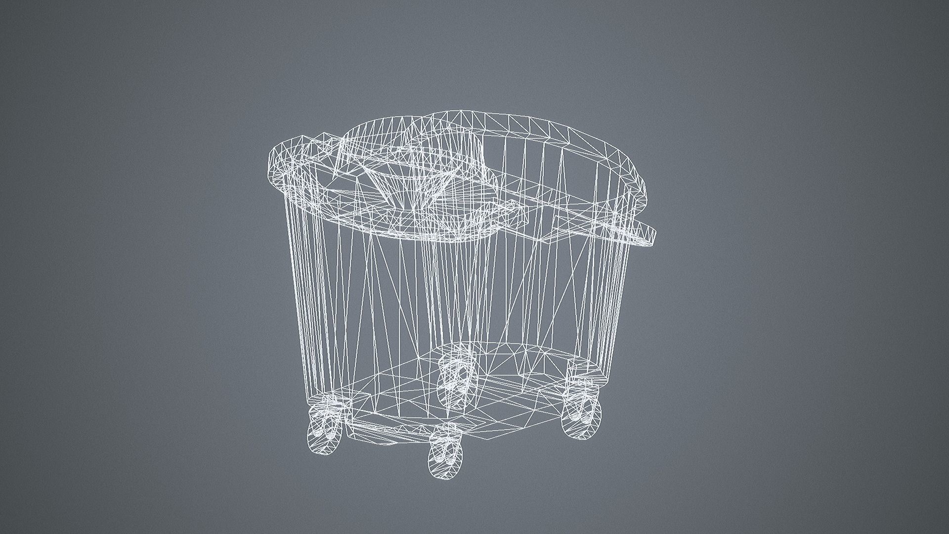 3D model Mop Bucket VR / AR / low-poly | CGTrader