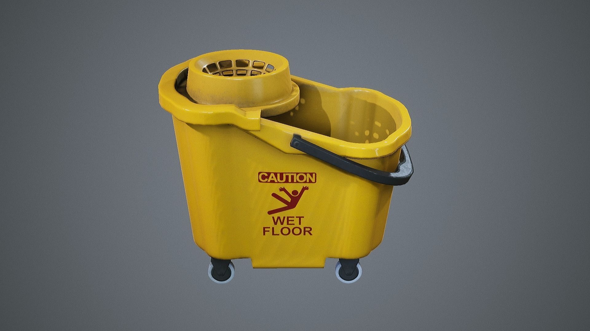 3D model Mop Bucket VR / AR / low-poly | CGTrader