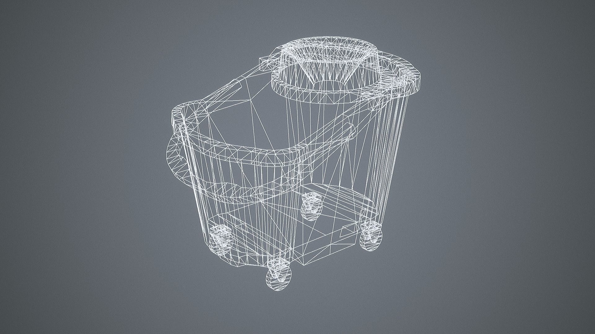 3D model Mop Bucket VR / AR / low-poly | CGTrader