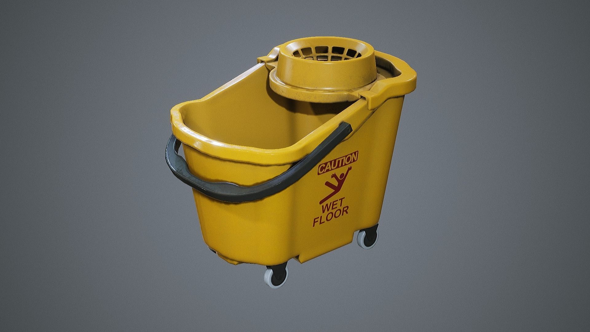 3D model Mop Bucket VR / AR / low-poly | CGTrader