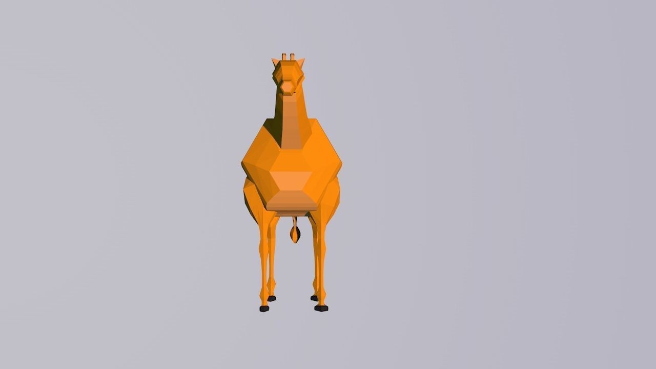 Zarafa animal free 3D model | CGTrader