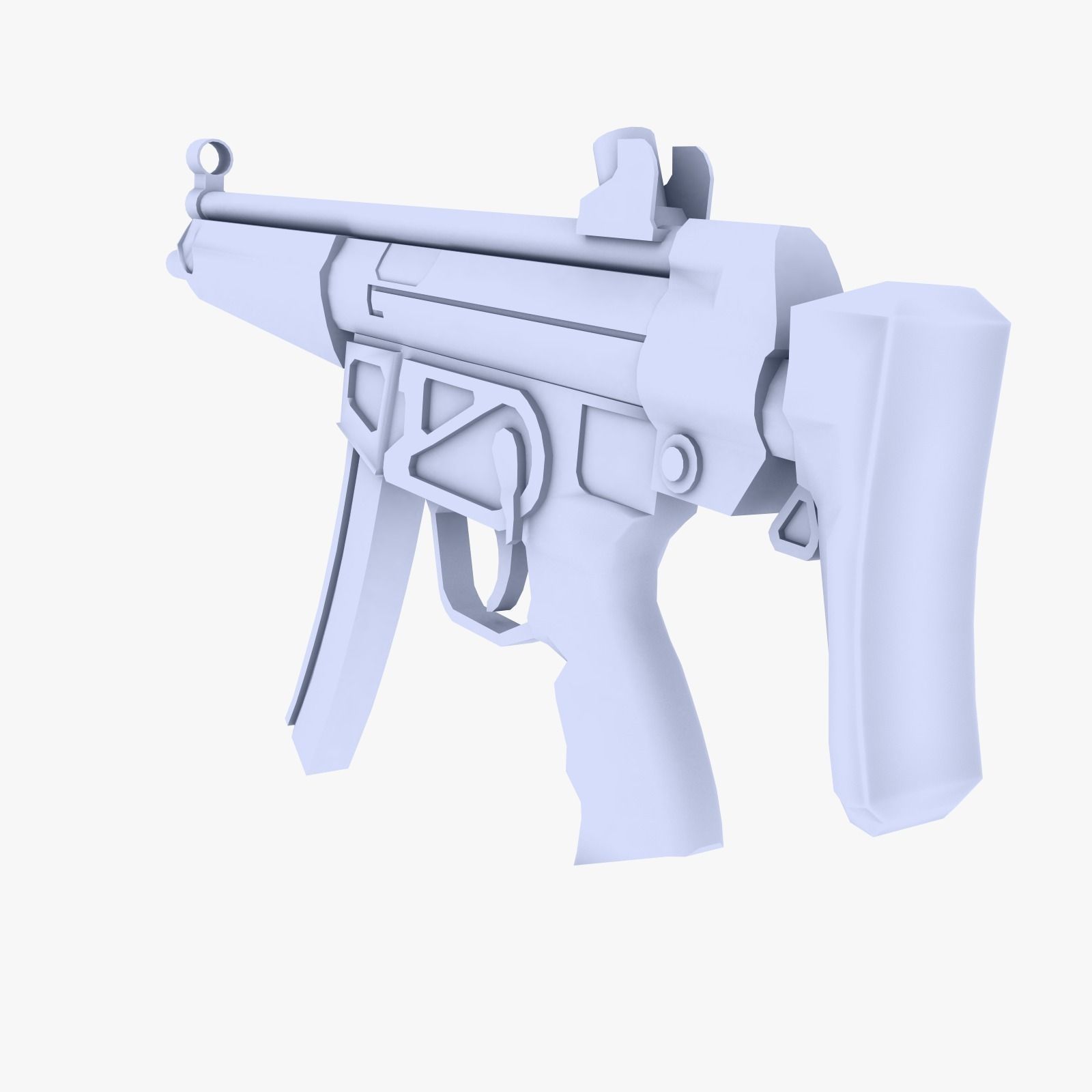 3D model MP5 Submachine Gun VR / AR / low-poly | CGTrader