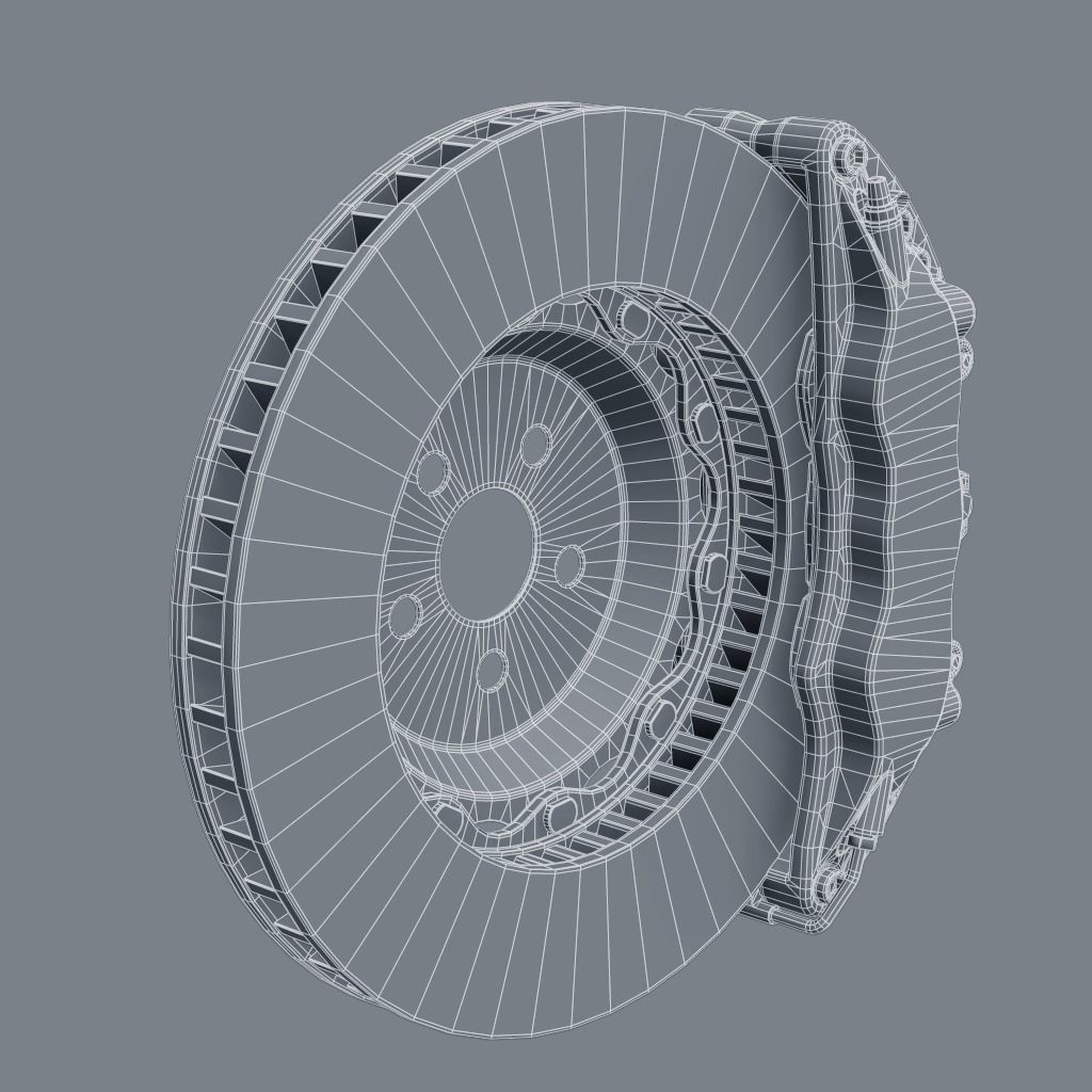 3D model Car braking system VR / AR / low-poly | CGTrader