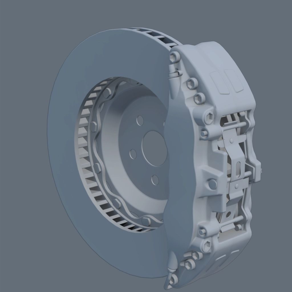 3D model Car braking system VR / AR / low-poly | CGTrader