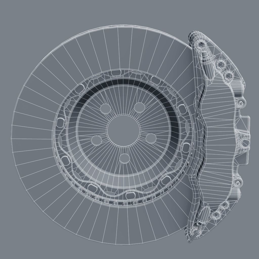 3D model Car braking system VR / AR / low-poly | CGTrader