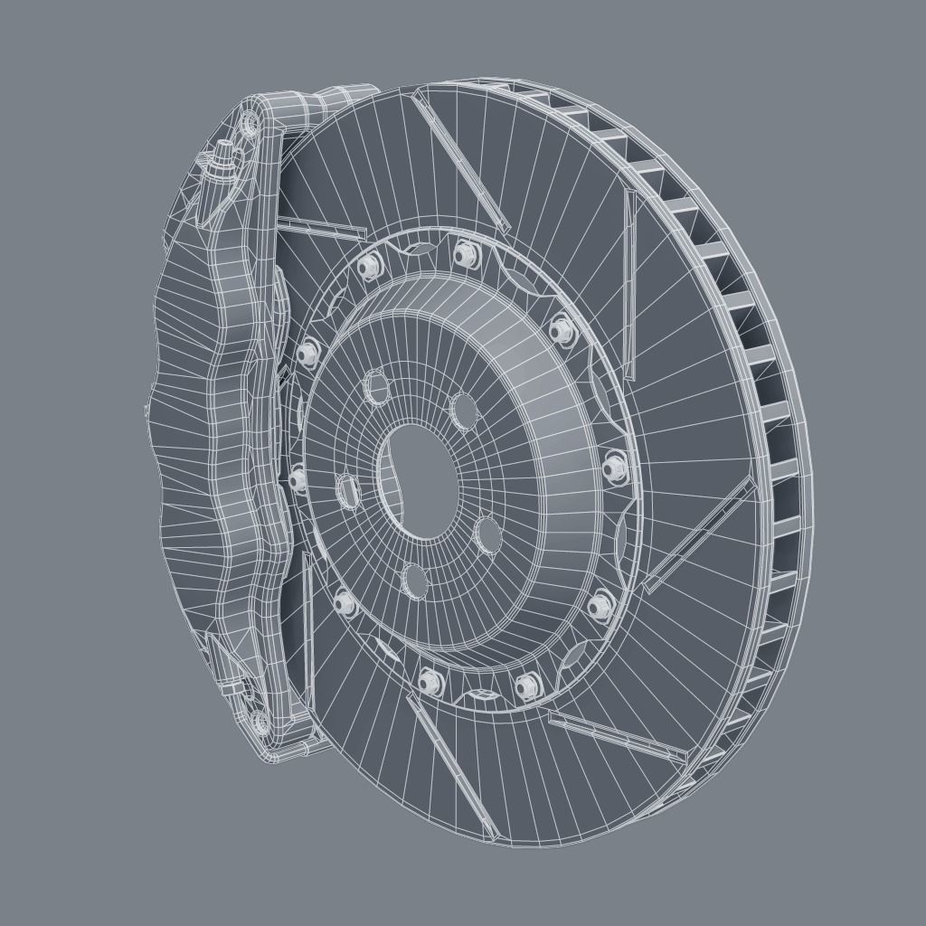 3D model Car braking system VR / AR / low-poly | CGTrader